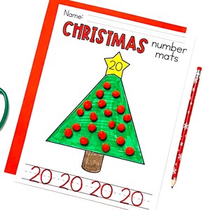 Number Tracing Worksheets | Christmas Worksheets for Kids | Numbers 1 ...