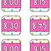 Class Schedule Cards With Pictures | Rainbow Dots Classroom Decor - Etsy