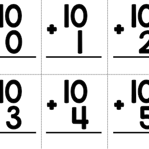 Addition Flash Cards | Printable Flashcards for Kids | Printable ...