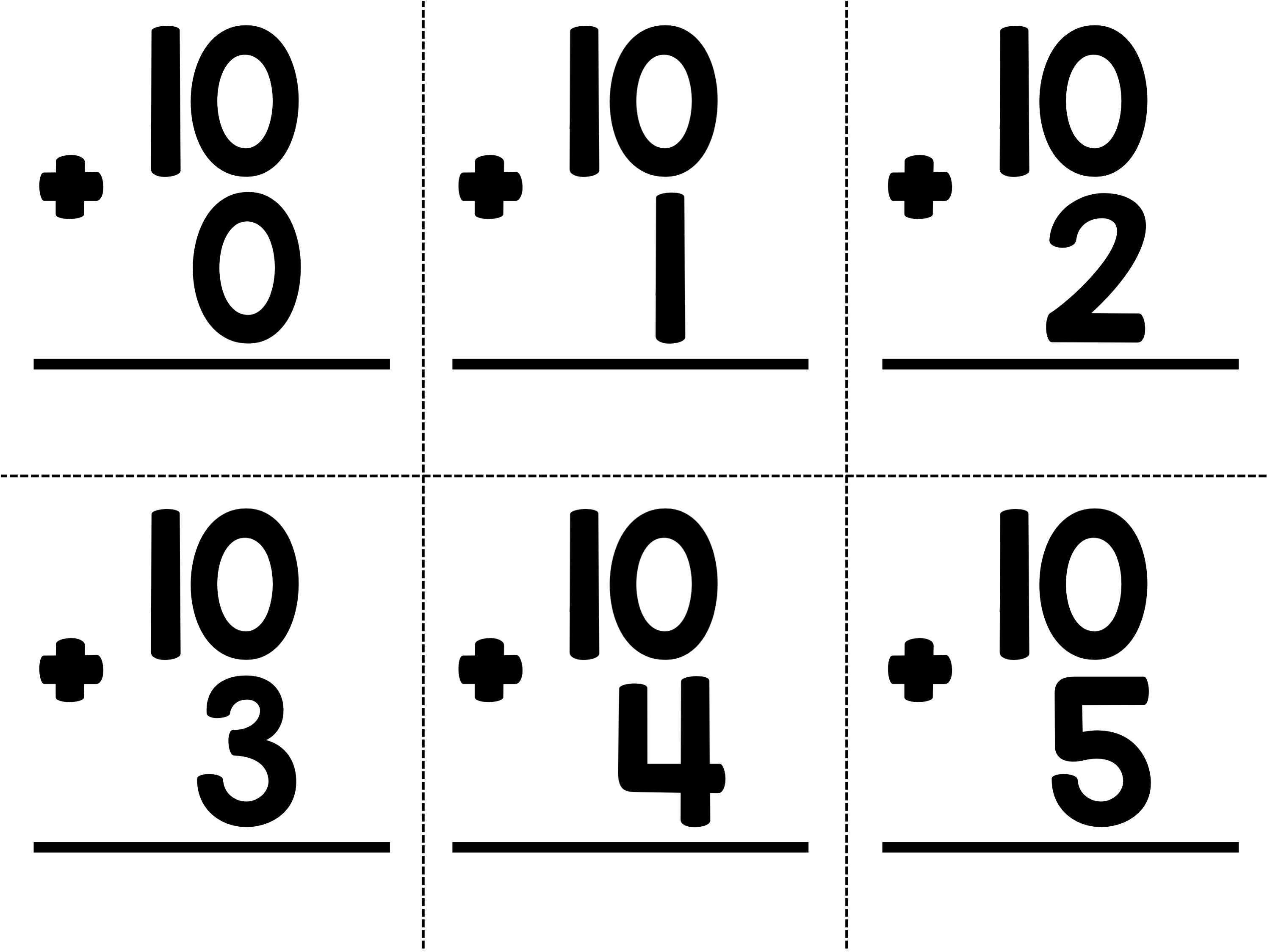 Addition Flash Cards | Printable Flashcards for Kids | Printable ...