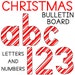 Christmas Bulletin Board Letters and Numbers | Christmas Classroom ...