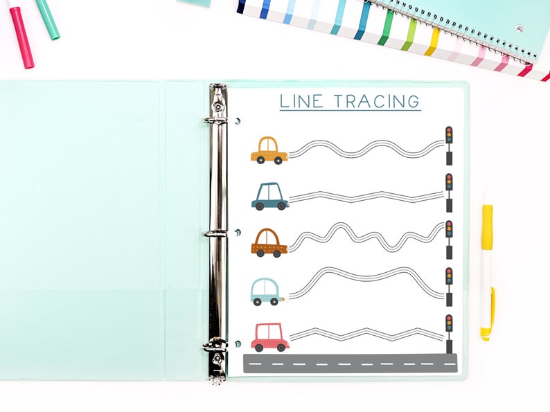 Preschool Line Tracing Worksheets Busy Book Printable - Etsy