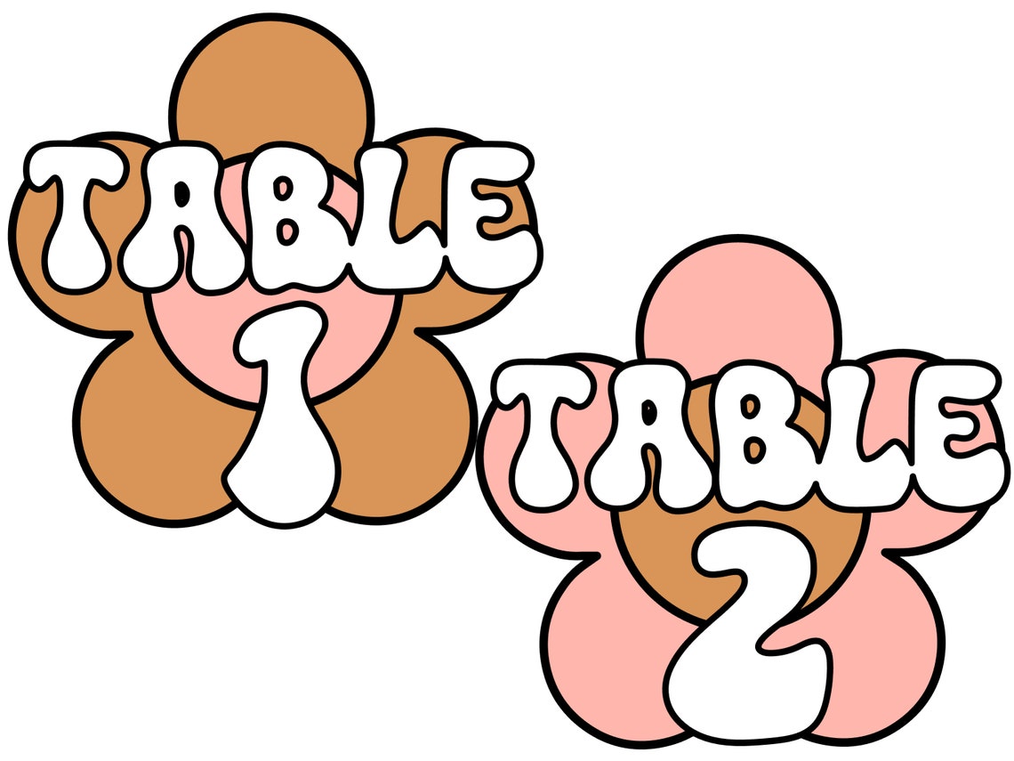 Classroom Table Signs | Classroom Table Number Signs | Groovy Retro ...