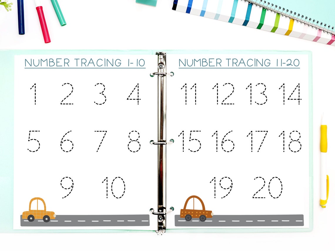 Number Tracing Worksheet Busy Book Printable Preschool Worksheets ...