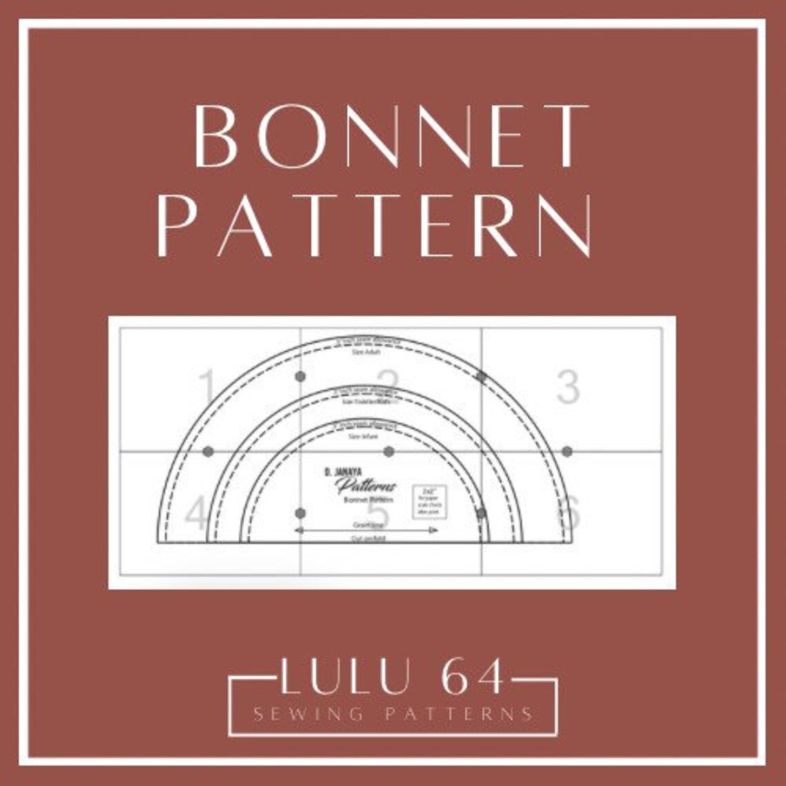 Satin Silk Cotton Bonnet Pattern - Etsy