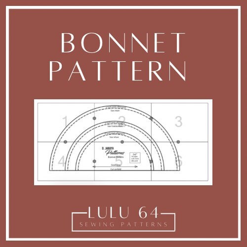 Satin Silk Cotton Bonnet Pattern - Etsy