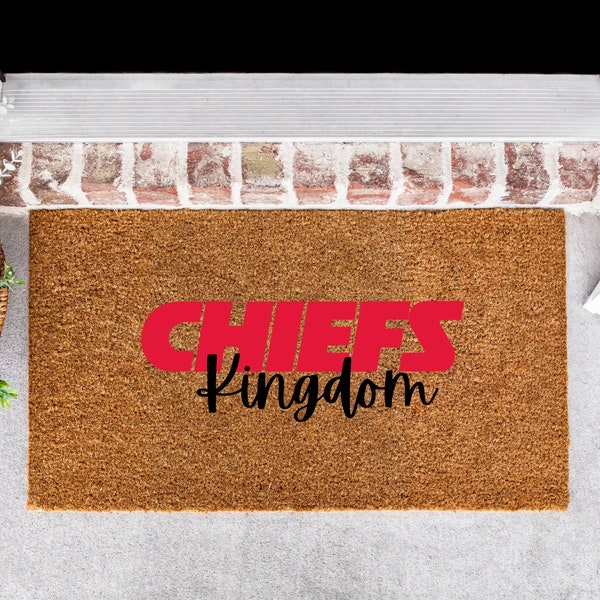 Kansas City Chiefs Door Mat - Etsy