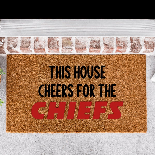 Kansas City Chiefs Door Mat - Etsy
