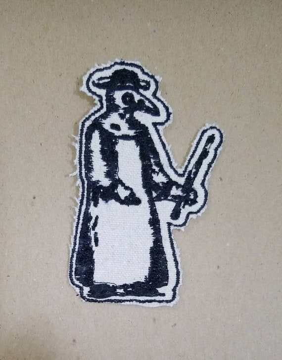 Embroidered Plague Doctor Patch - Etsy