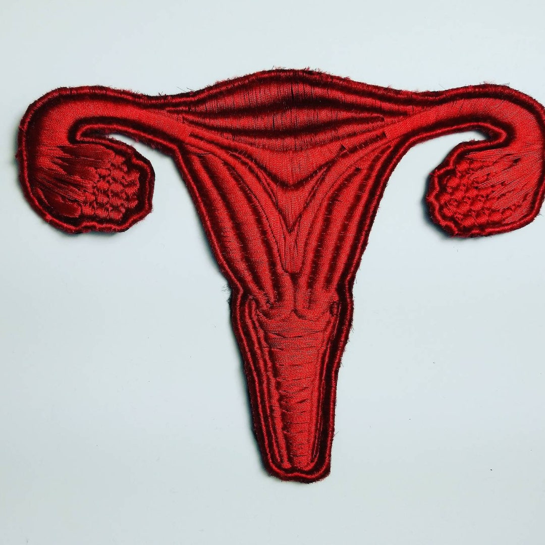 Handmade Embroidered Uterus Patch - Etsy