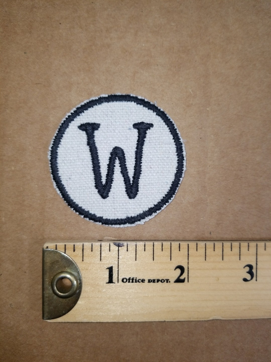 Embroidered W Monogram Iron on Patch - Etsy