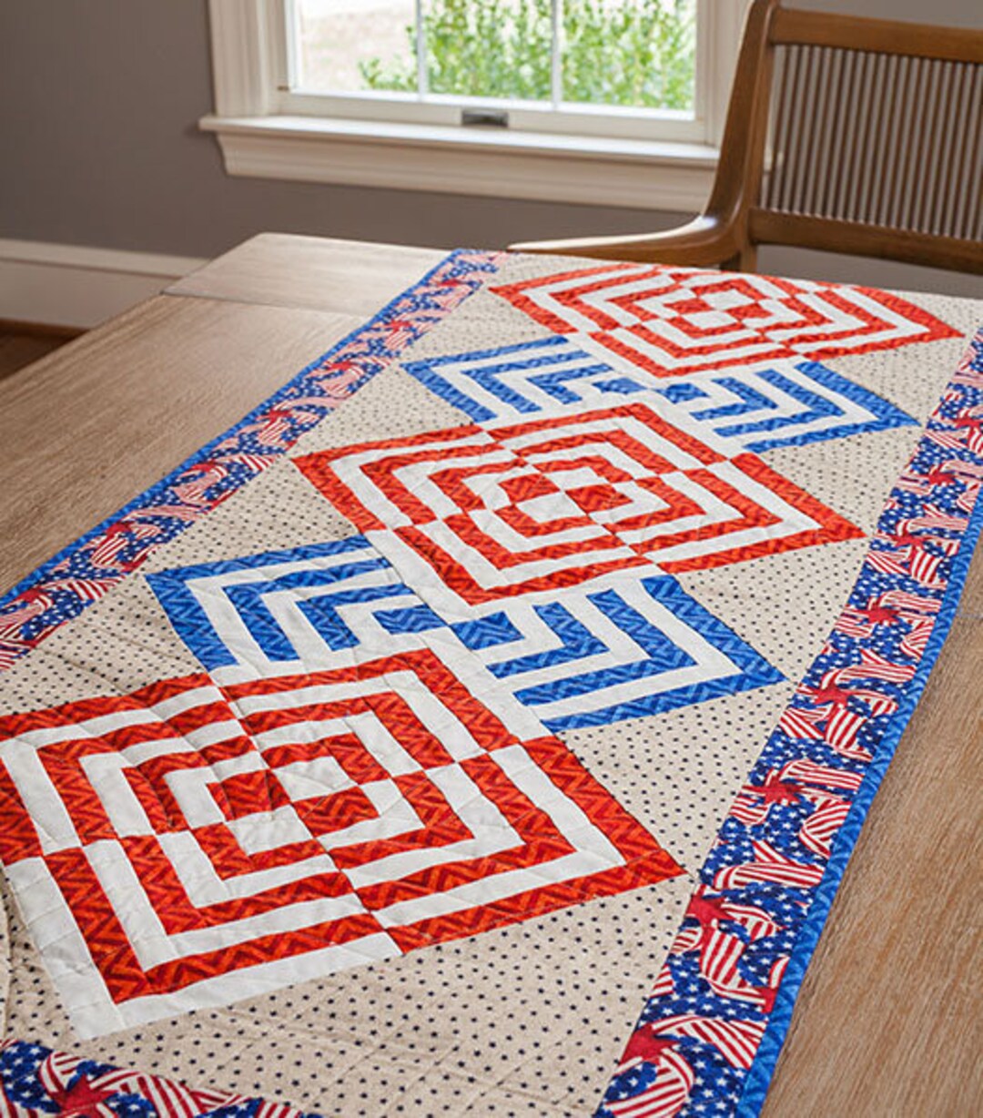 Cabin in the Glory Table Runner Pattern - Etsy