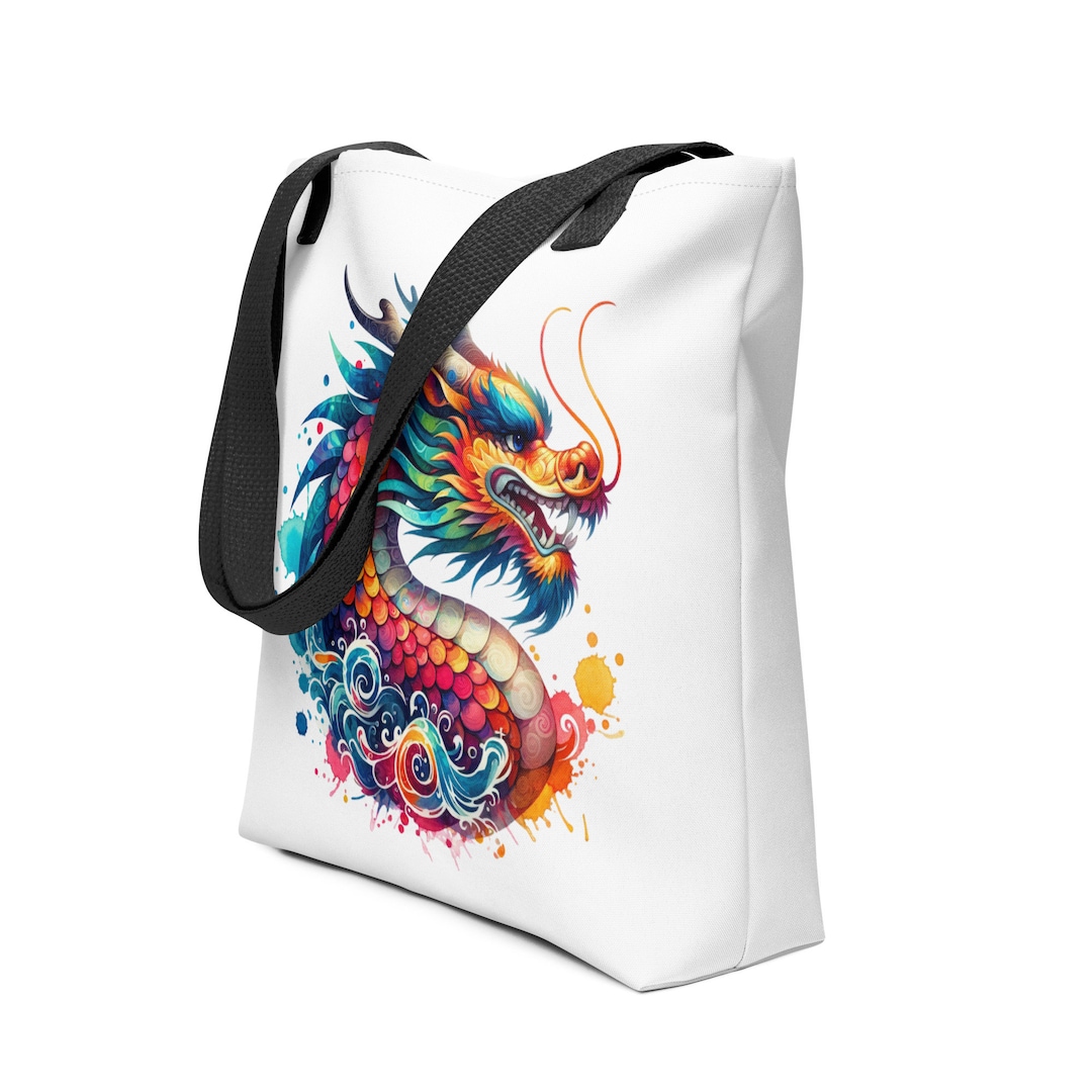 Chinese Dragon Tote Bag Lunar New Year Tote New Year's Dragon Carry-all - Etsy