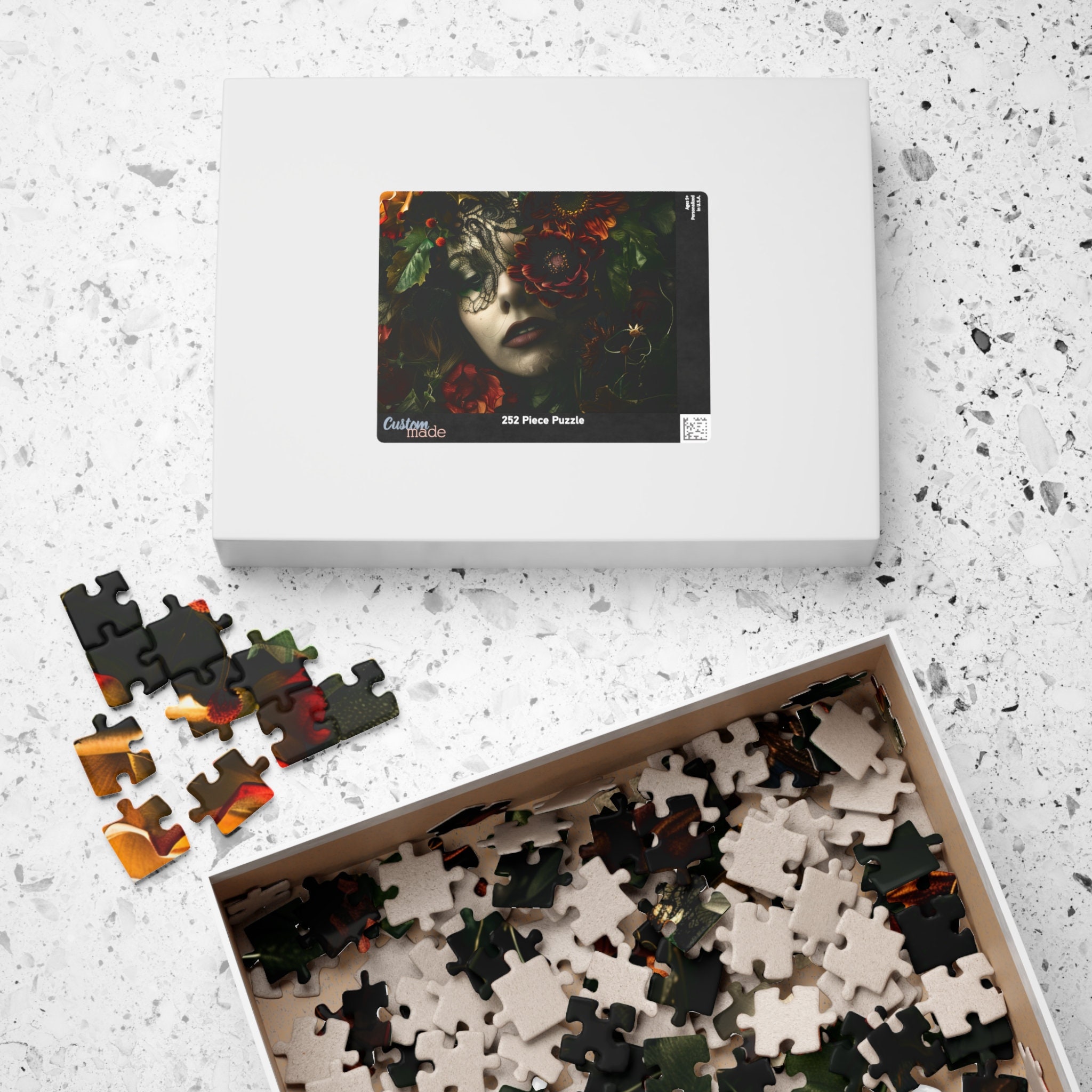 Beautiful Gothic Jigsaw Puzzle Grunge Goth Girl Puzzle 110, 252, 520 ...