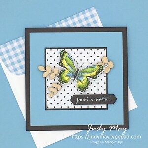 Craft Tutorial - Botanical Butterfly Note Cards & Pizza Box - Etsy