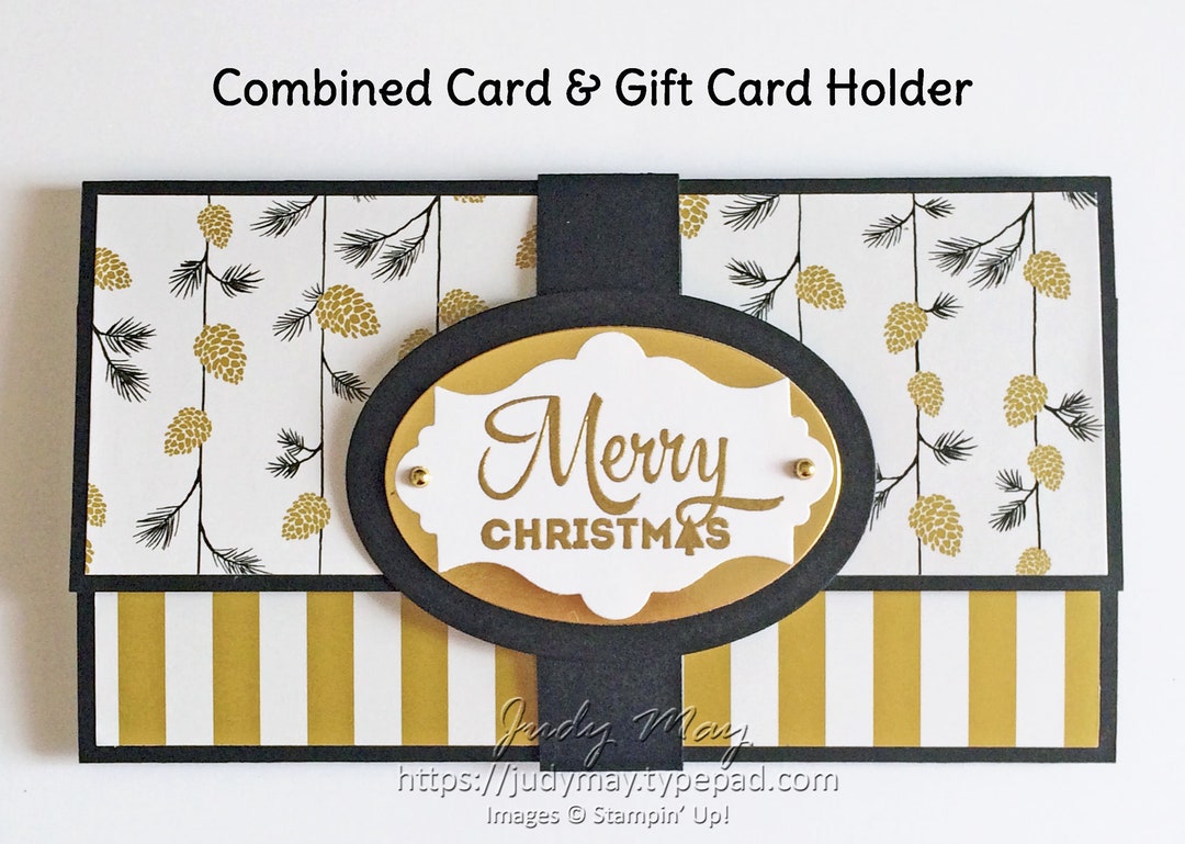 Craft Tutorial - Combined Card & Gift Card Holder - Etsy