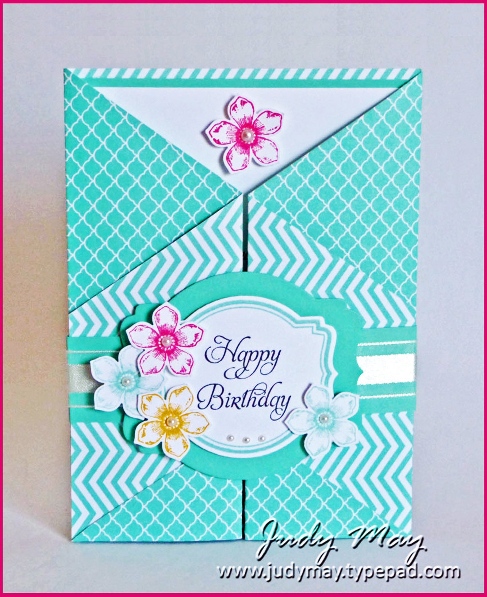 Craft Tutorial - Double 'Z' Fancy Fold Card - Etsy Canada