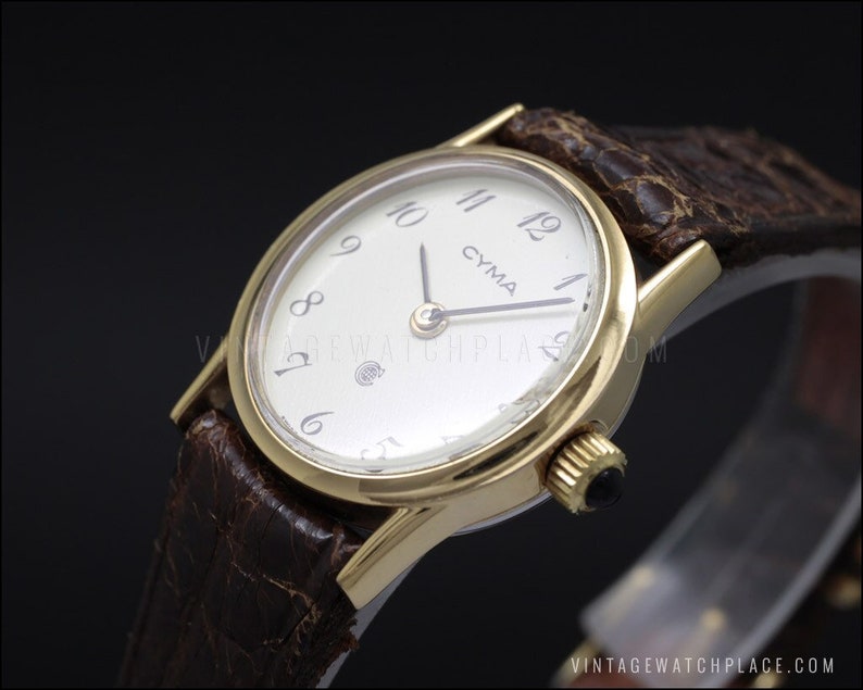 Vintage Ladies Watch Cyma NOS Gold Plated, Swiss Made Vintage ...