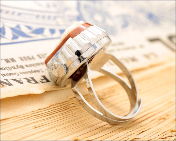 New Old Stock very rare Spendid ring watch, mechanica… - Gem