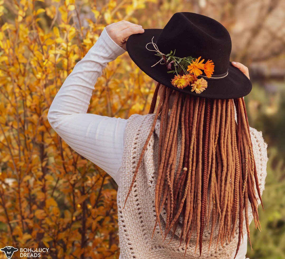 Ginger Wool Dreadlocks, Full or Partial Set of Ginger Viking Double or ...