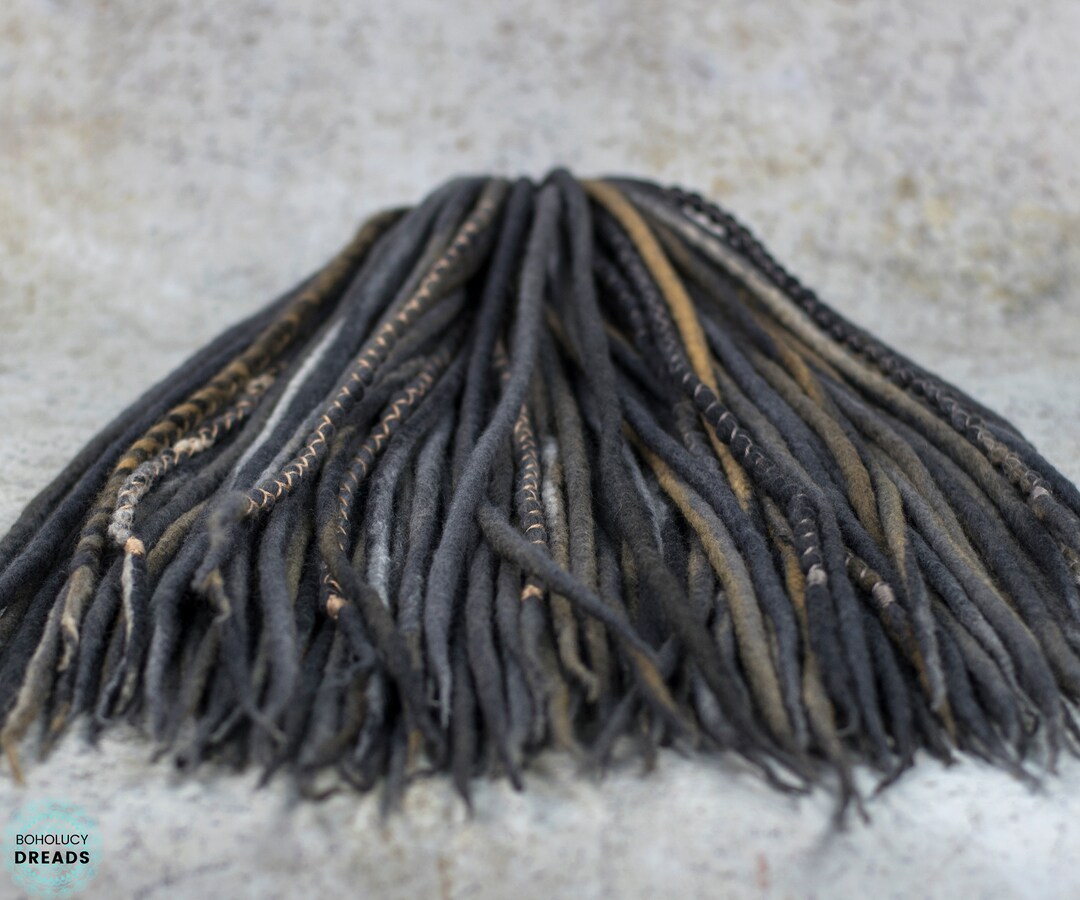 Merino Wool Dreadlock Extension: Multicolor Metal Dreads for Cosplay - Etsy