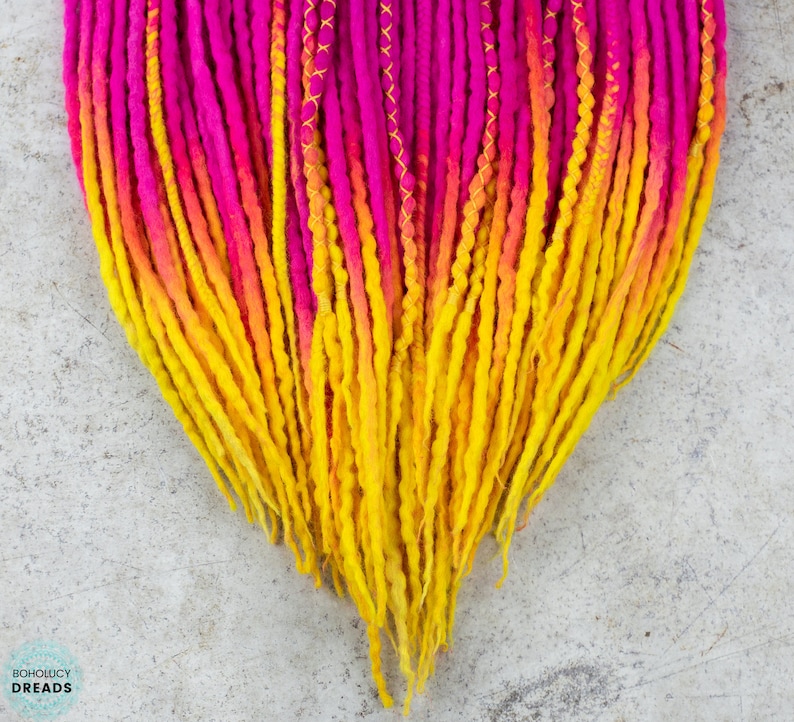 Flourescent Wool Dreads neon Queen Ombre Neon - Etsy