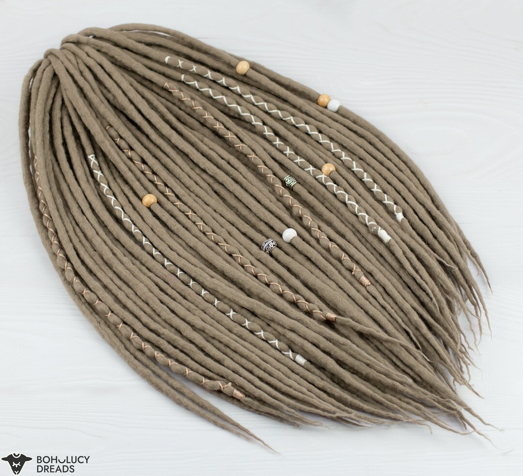 Blonde Dread Wool Dread Full Set Blonde Natural Hair Extension Blonde ...