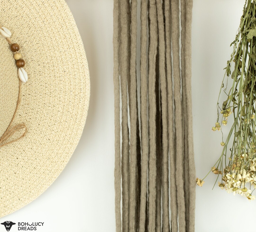 Blonde Wool Dreads, Set of 10 Handmade Extra Soft Wool Dreads blonde ...