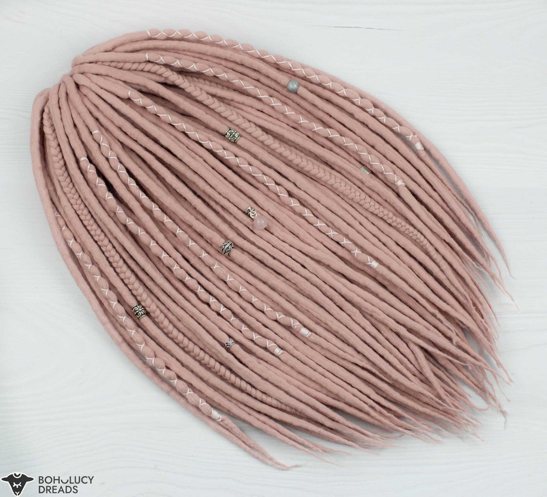 Pastel Dreadlock Extension Double Ended Single Ended Natural Soft ...