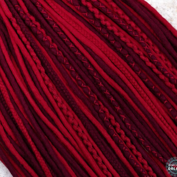 Red Dreadlocks - Etsy