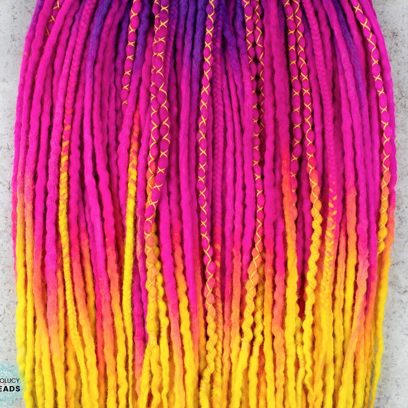 Neon Wool Dreadlocks - Etsy UK