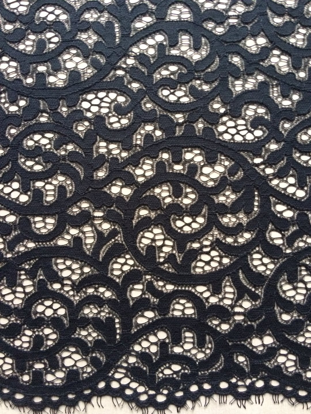 Black Lace Fabric, Embroidered Lace, French Lace, Wedding Lace, Bridal ...