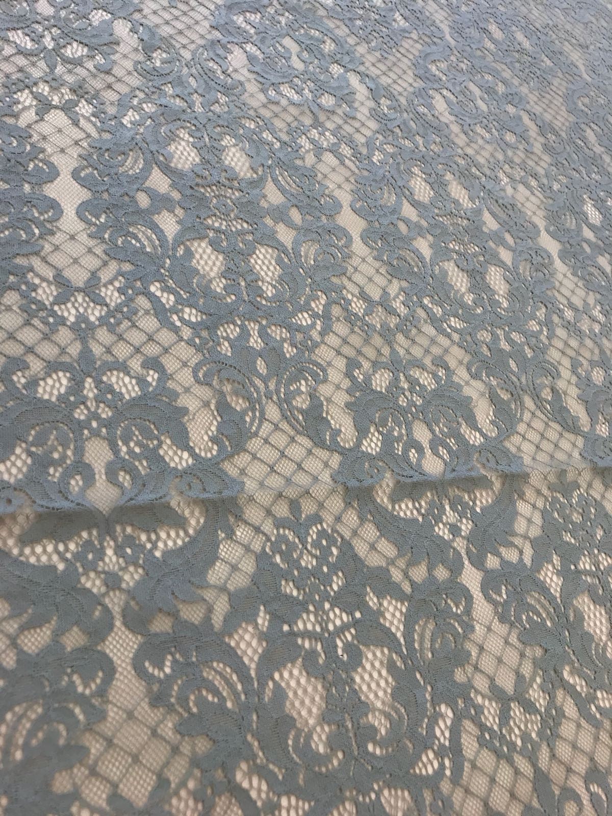 Gray Lace Fabric Wedding Lace Lingerie Lace Grey Chantilly | Etsy