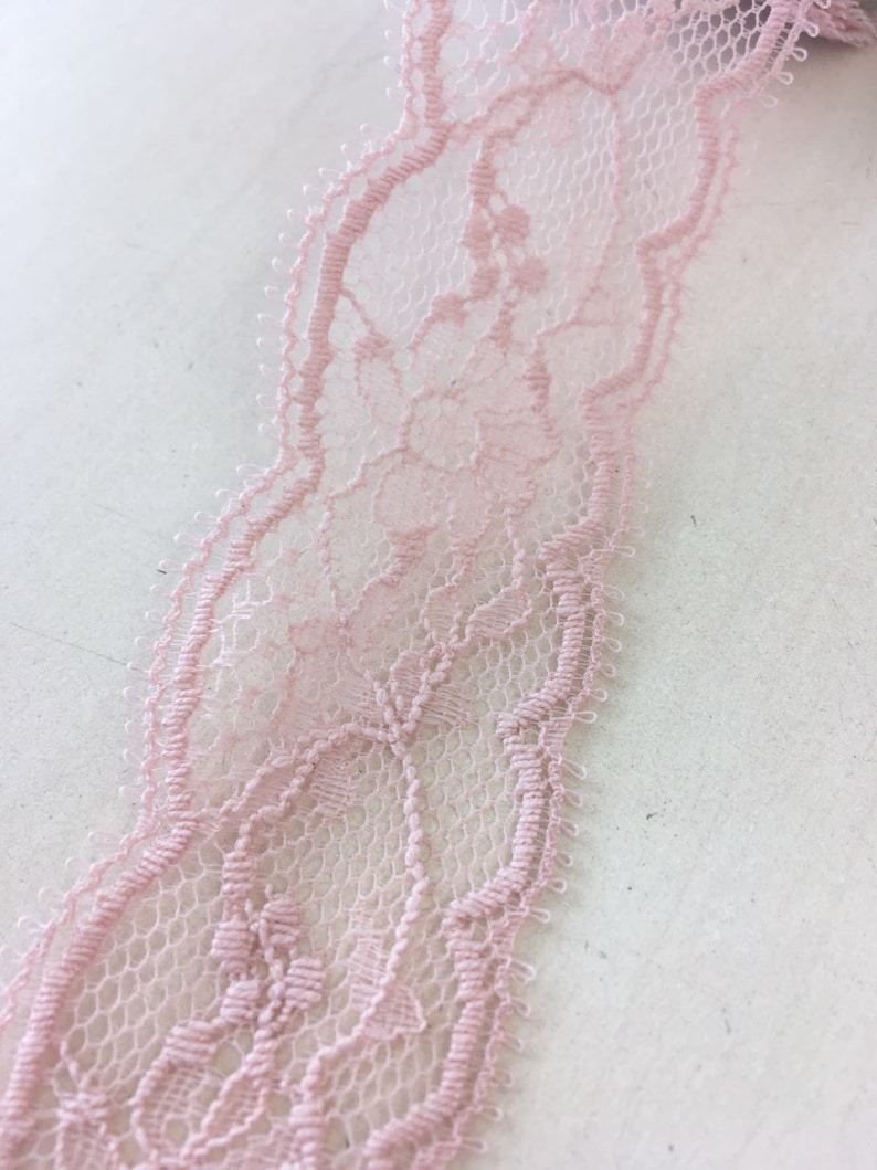 Powder lace Trim Chantilly Lace French Lace trim Bridal | Etsy