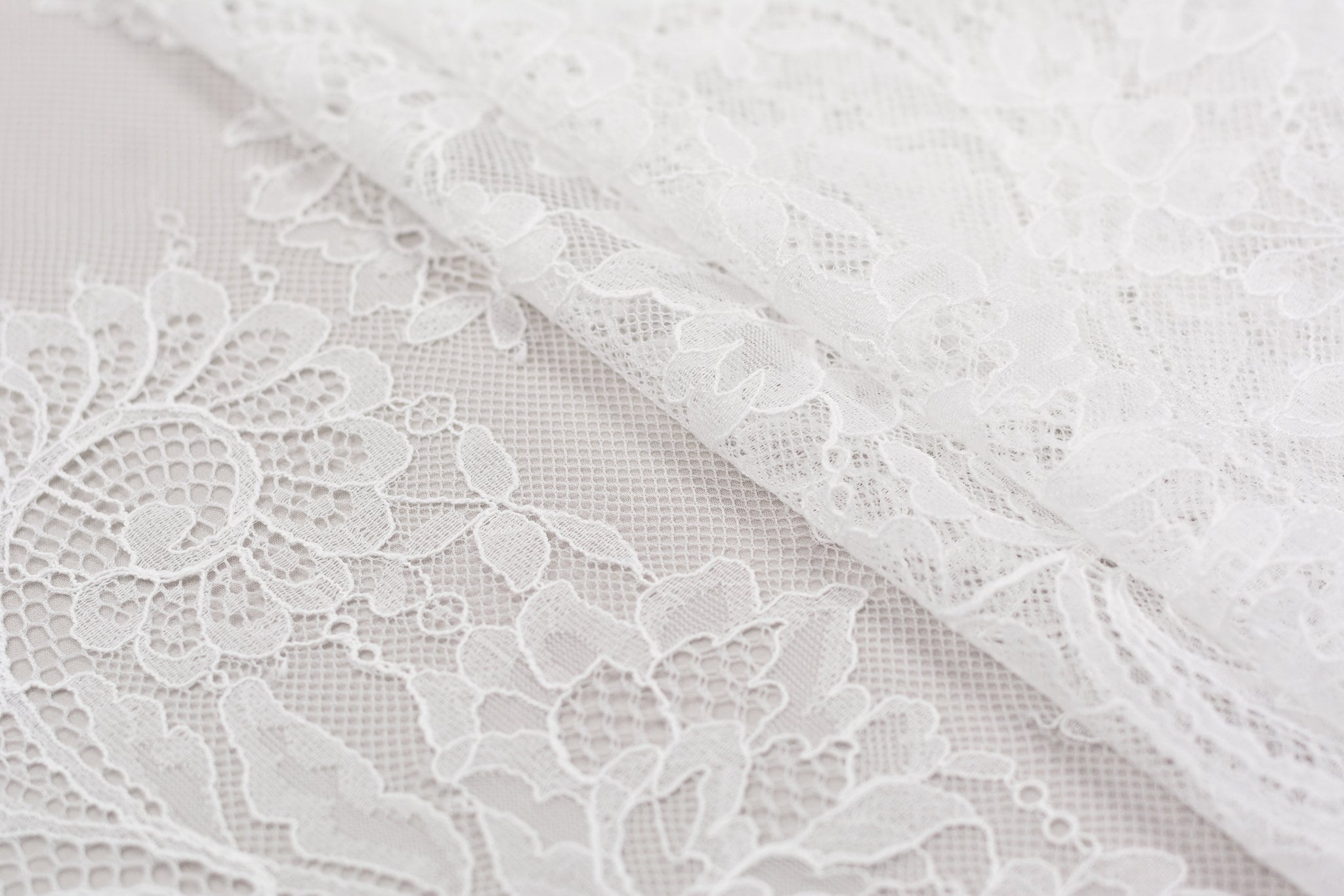 Tejido de encaje blanco tela de encaje tela de encaje boho | Etsy