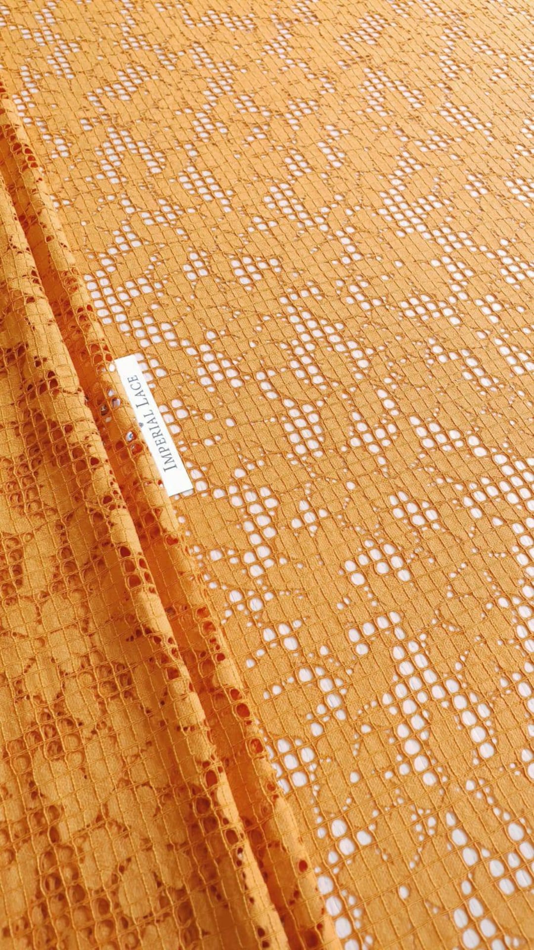 Orange Lace Fabric, Embroidered Lace, French Lace, Wedding Lace, Bridal ...