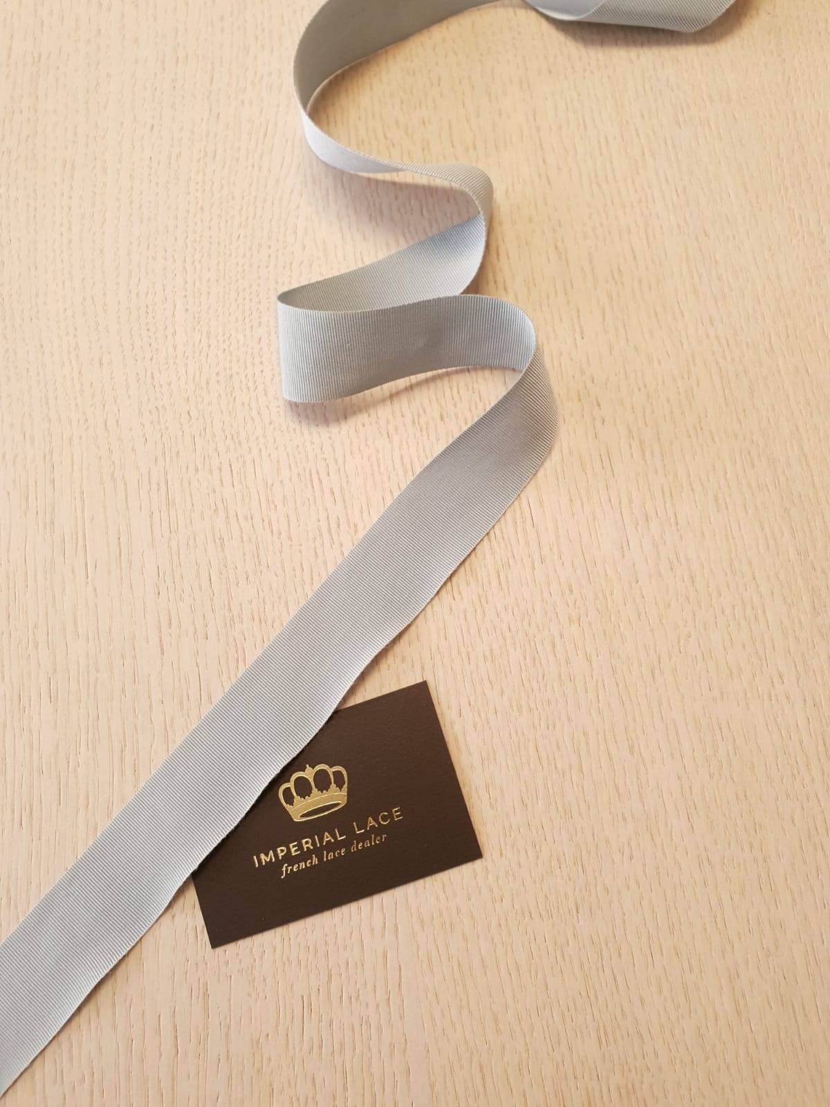 Gray Grosgrain Ribbon Gray Grosgrain Rips Ribbon Viscose - Etsy