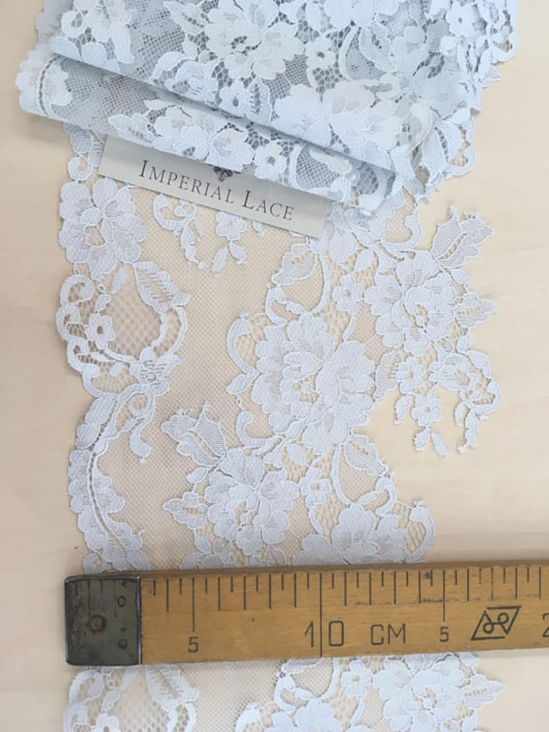 Gray lace Trim Alencon Lace French Lace trim Bridal lace | Etsy