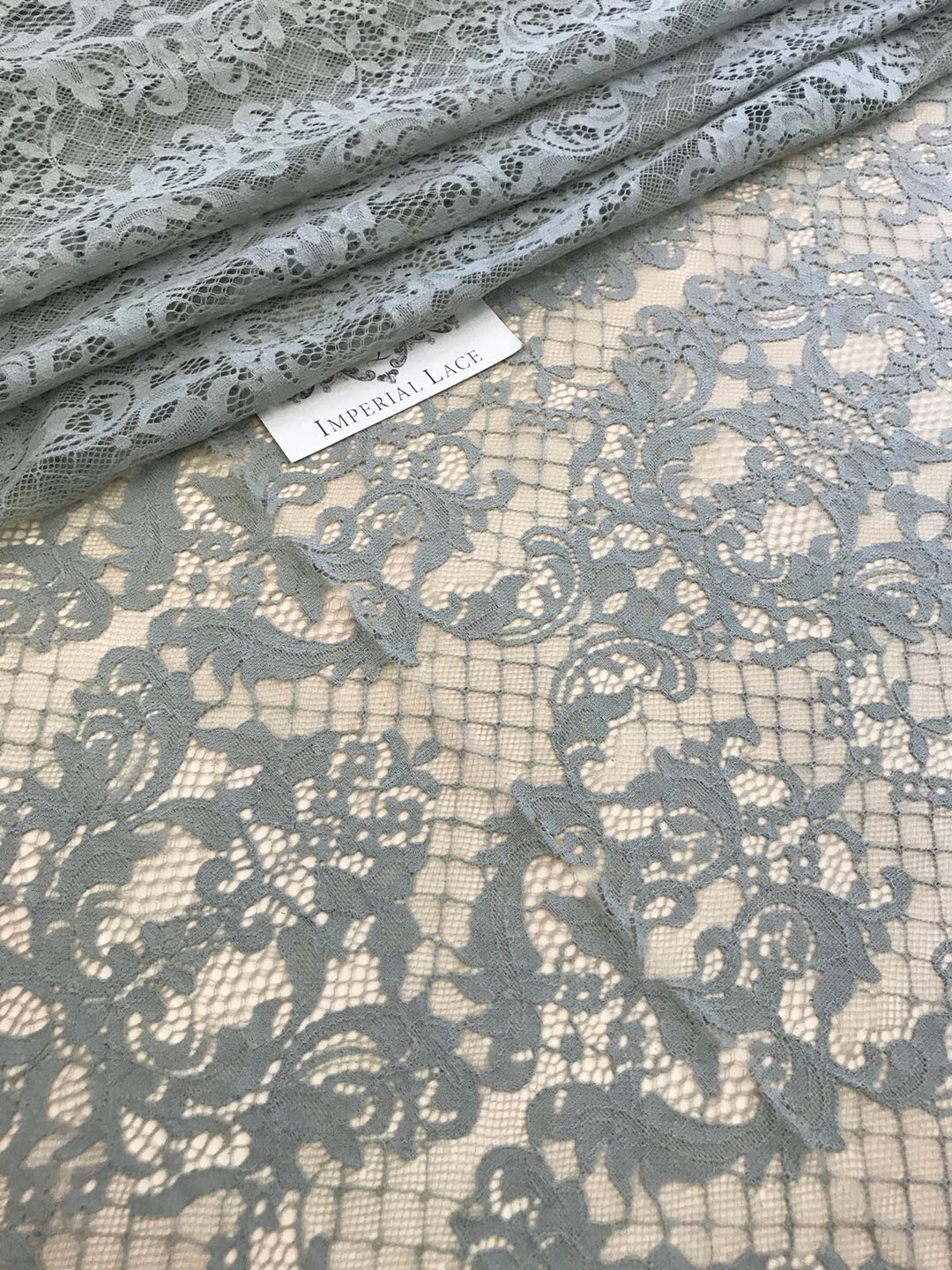 Gray Lace Fabric, Wedding Lace, Lingerie Lace, Geometric Lace Fabric ...