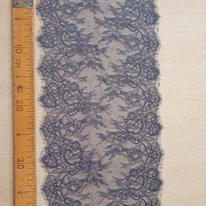 Blue Lace Trim, Chantilly Lace, French Lace Trim, Bridal Lace, Wedding ...