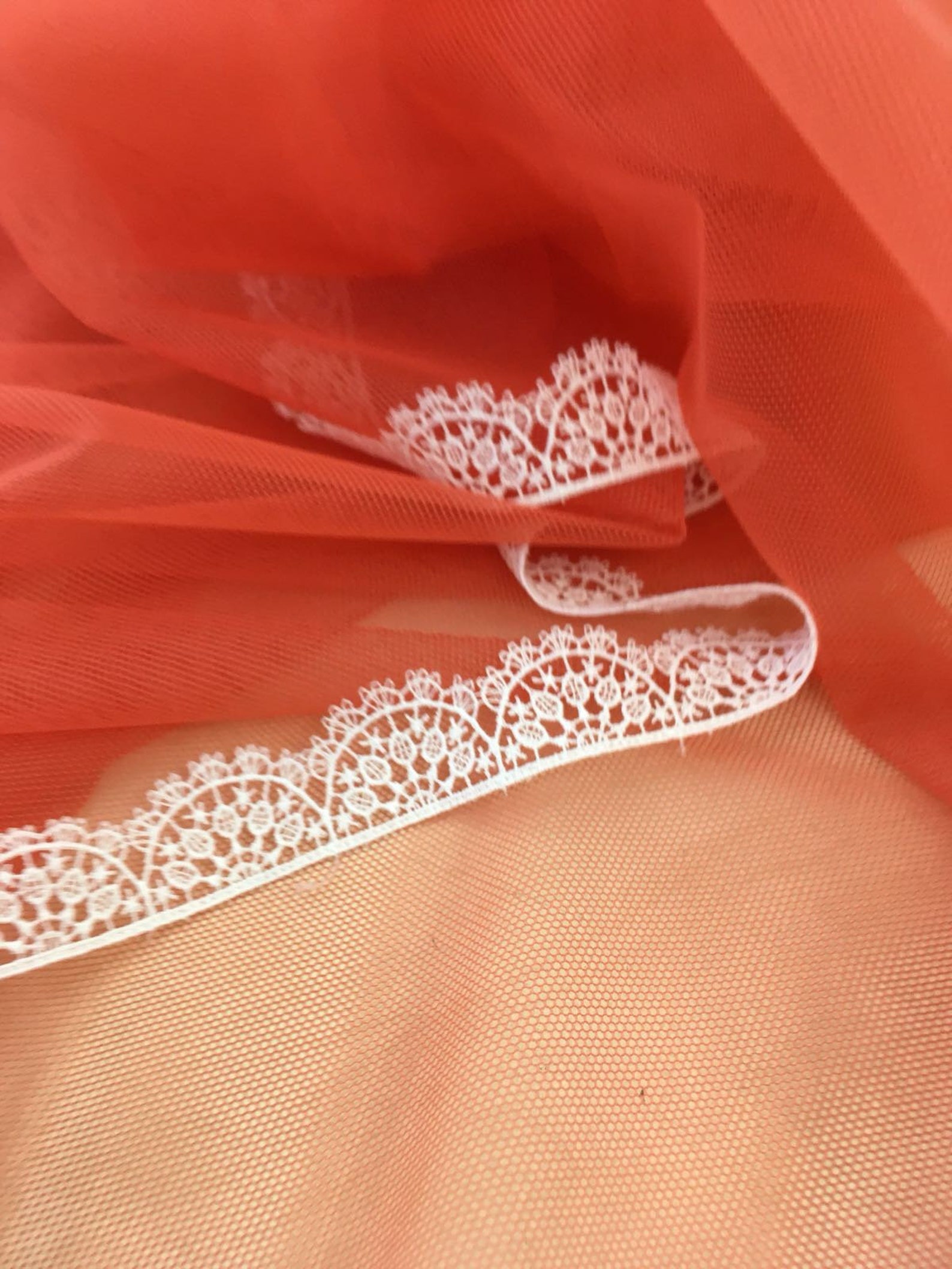 Orange Tulle Fabric - 57" (145 Cm) Wide - Sold per Meter T00060 - Etsy