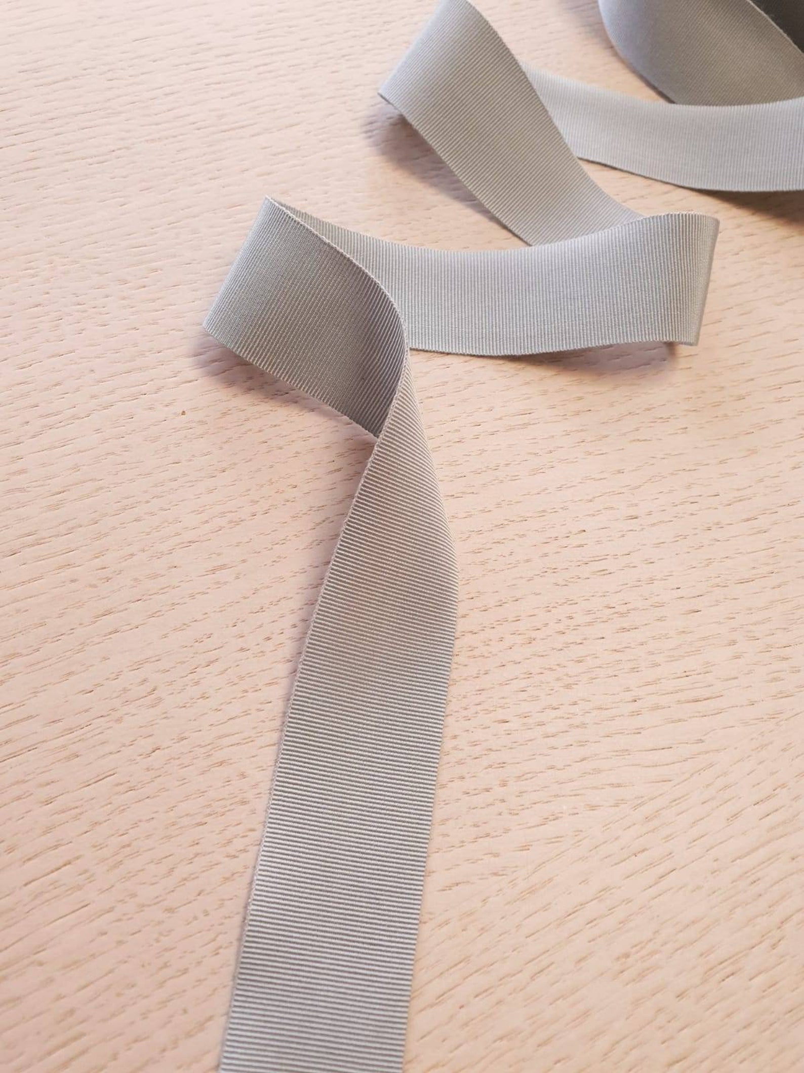 Gray Grosgrain Ribbon Gray Grosgrain Rips Ribbon Viscose - Etsy