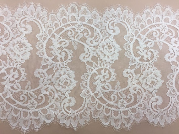 Off-white Lace Trim Alencon Lace French Lace Trim Bridal | Etsy