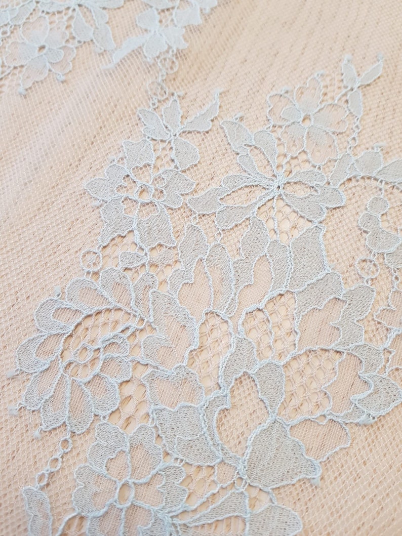 Gray Lace Fabric Lace Fabric Boho Lace Fabric Alencon Lace - Etsy