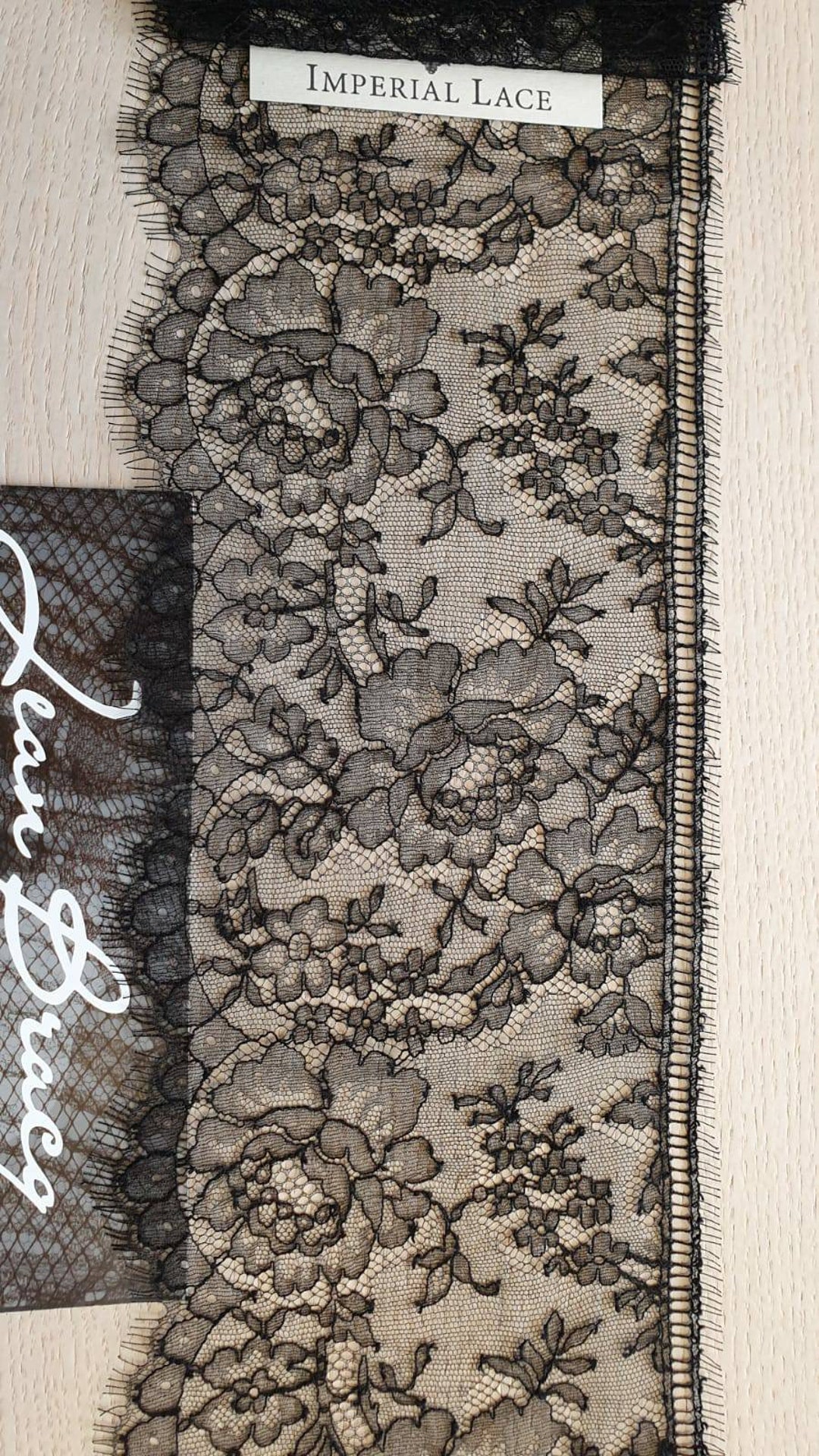 Black Lace Trim, Lace Fabric, Wedding Lace, Evening Dress Lace, Black ...