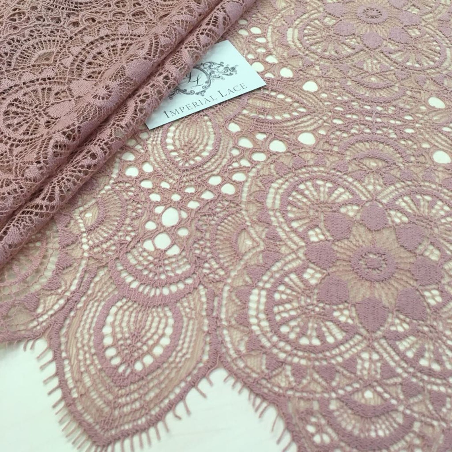 Old Rose Lace Fabric Embroidered Lace French Lace Wedding - Etsy