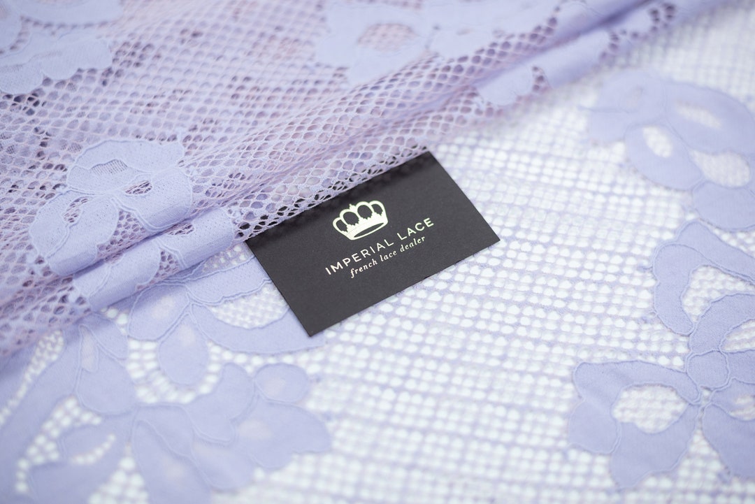 Lilac Lace Fabric, Lace Fabric, Lilac Lace, Alencon Lace Fabric ...