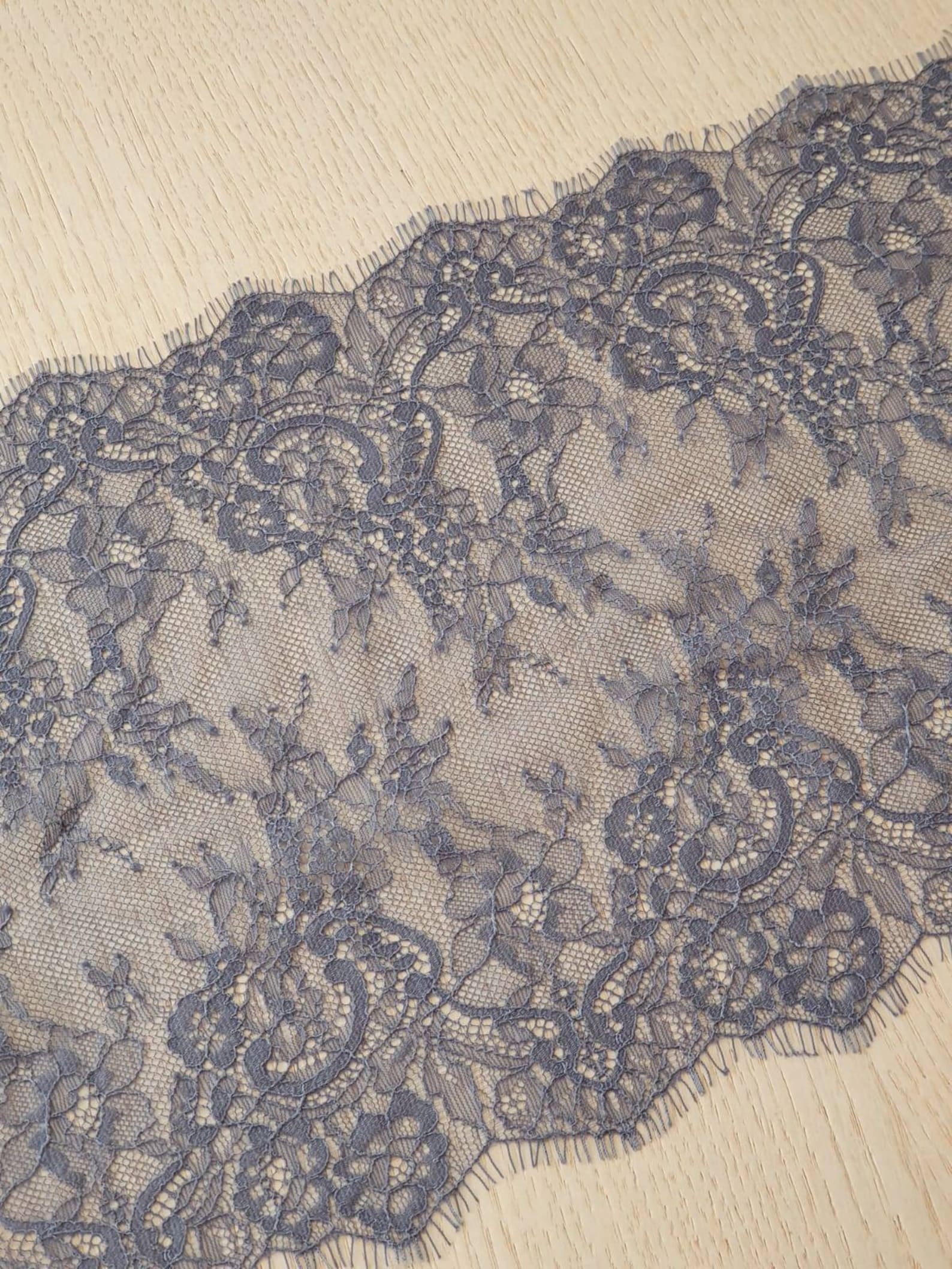 Blue lace Trim Chantilly Lace French Lace trim Bridal lace | Etsy