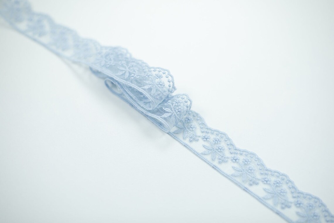 Blue Lace Trim Macrame Boho Lace Trim Macrame Bridal Lace - Etsy