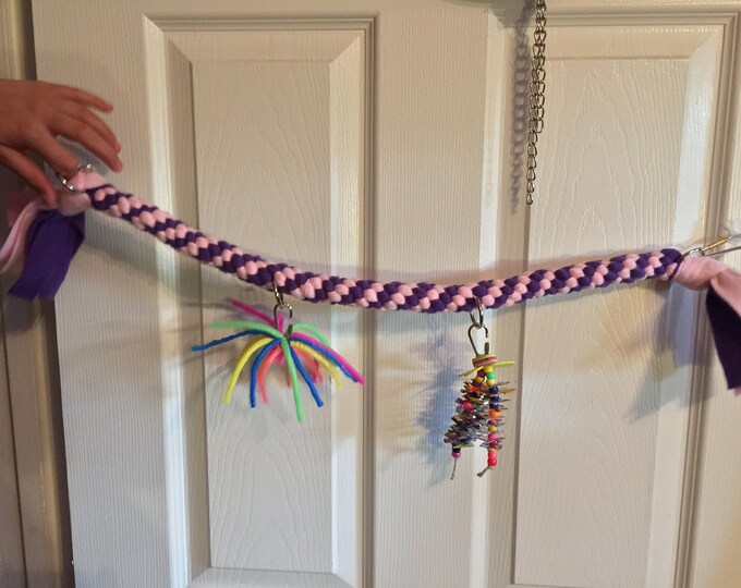 Fleece Rope Perch - Bird Parrot Perch - Etsy